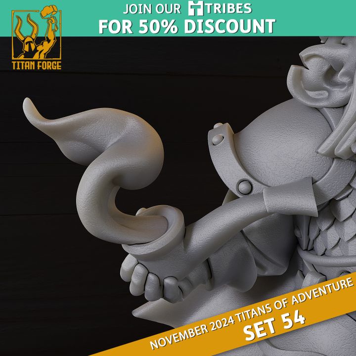 3D Printable Dwarf Male Fighter- RPG Hero Character D&D 5e - Titans of Adventure Set 54 by Titan ...